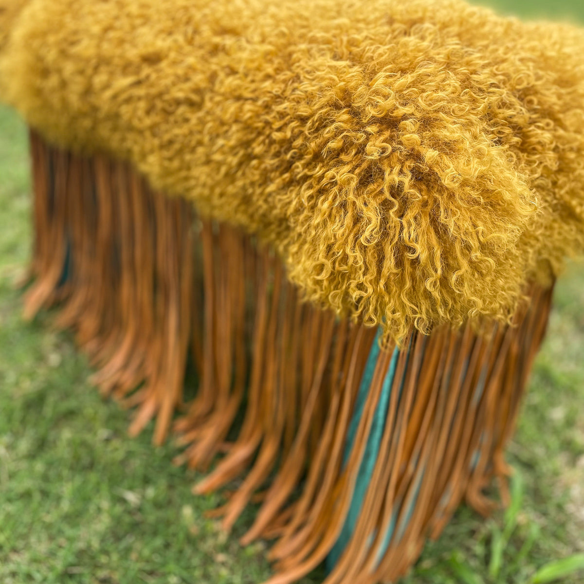 Tibetan Lamb Fringe Bench – Red Dirt Revivals